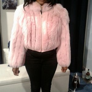 Fox | Jackets & Coats | Pink Fox Fur | Poshmark